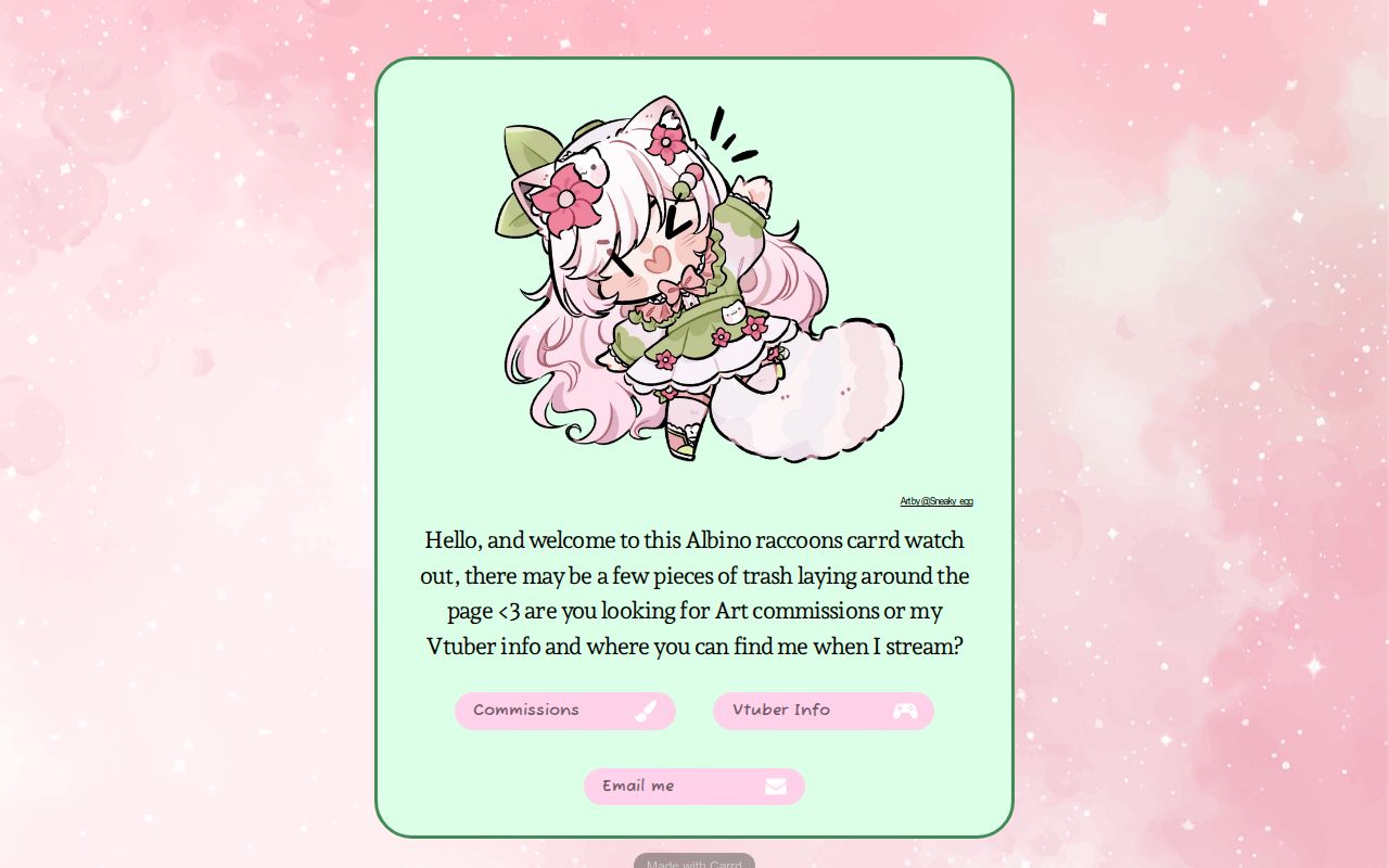 mochii momo caard page